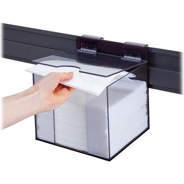 ●キャッチワイプの保管に便利！ ●キャッチワイプ(4-1304-01〜04・51〜54)のシートサイズ300×340mm(4つ折タイプ)のワイプ等が収納可能なディスペンスケースです。 ●1枚ずつ容易に取り出しできます。 ●収納シートサイズ(...