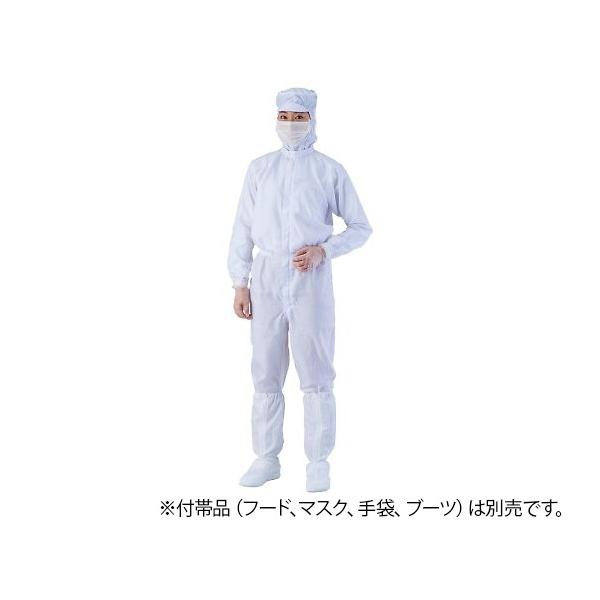 ●衿部は脱落防止樹脂ホック止め仕様で、ペン差し、名札・腕章用ループを取り除いた異物混入対策ツナギ服です。 ●袖部はスリム形状でダブつきを防ぎます。 ●センターファスナー、ウエストゴム絞り仕様です。 ●特殊縫製により洗浄してもICチップがIC...