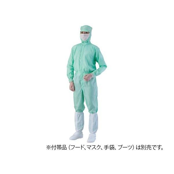 ●衿部は脱落防止樹脂ホック止め仕様で、ペン差し、名札・腕章用ループを取り除いた異物混入対策ツナギ服です。 ●袖部はスリム形状でダブつきを防ぎます。 ●センターファスナー、ウエストゴム絞り仕様です。 ●特殊縫製により洗浄してもICチップがIC...