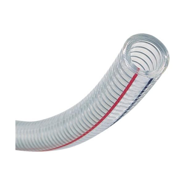 商品画像はイメージ画像です。実際とは異なる場合がございます。 ■特徴 ●【多目的樹脂ホース】水・油・薬品・エア等様々な流体の圧送、吸引（バキューム）で使用可能。 ●【折れ・つぶれ防止】硬鋼線コイルによる補強構造で折れ・つぶれに強く、安定的に...