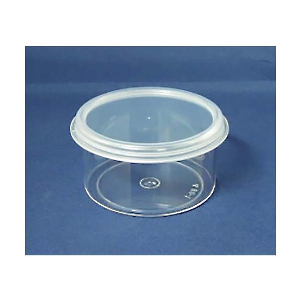 ■特徴 ●中身が見やすい透明容器です ●ワンタッチシール蓋仕様です  ■仕様 ●材質：本体/スチロール、蓋/LDPE ●容量：85mL ●胴径：φ60 ●高さ：37H    【サイズ】 85mL 【入数】 1個 61351806