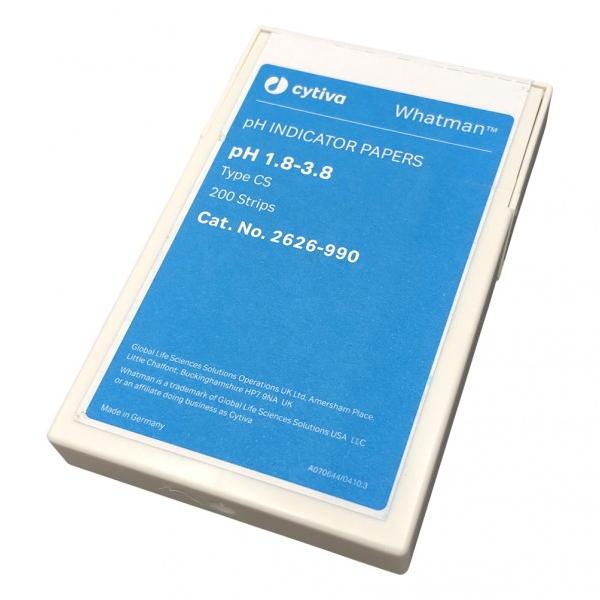 ●各ストリップ上には6色以上の異なった色素が施されており、それぞれの色に匹敵したpH値が記入されています(狭領域のものではpH0.2あるいは0.3刻みになっています)。 ●タイプ:CS ●pH測定領域:1.8〜3.8 ●幅×長さ:11×10...
