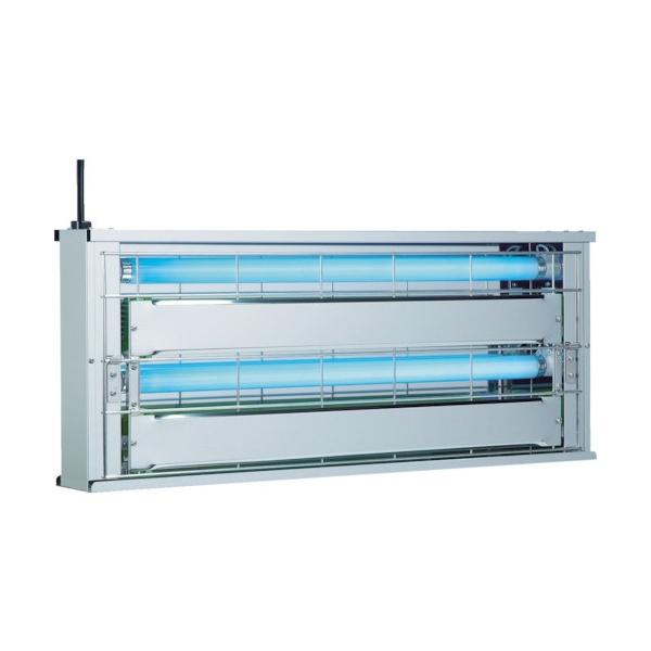 ■特徴 20Ｗの捕虫灯を2本搭載してるので誘引力UPの大量捕獲タイプです。 MPX-7000の片面目隠しタイプです。 表面側からは捕虫テープに付いた虫が見えない為人目を気にしません。  ■用途 食品工場、レストラン、ホテル、病院、娯楽施設な...