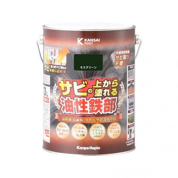 ●特徴:高耐久アクリルシリコン樹脂と強力防サビ剤の効果により最高クスの高い防サビ性と高い耐久性を実現したサビの上から直接塗れる高性能鉄部用塗料です。 強力防サビ剤が防請効果を発揮し、サビ止めと上塗りが時にできます。 たれにくく塗りやすい速乾...