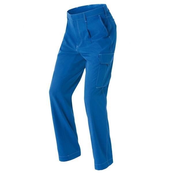 AZITO KOUSHOKU 特徴・ポイント 帯電防止 素材/交織ツイル ポリエステル85%・綿15% ファスナー/金属（スライダー/金属） カーゴポケット・ツインループ・ファスナー付きポケット   【サイズ】 L 【カラー】 016ロイヤ...