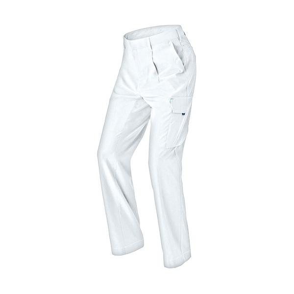 AZITO KOUSHOKU 特徴・ポイント 帯電防止 素材/交織ツイル ポリエステル85%・綿15% ファスナー/金属（スライダー/金属） カーゴポケット・ツインループ・ファスナー付きポケット   【サイズ】 3L 【カラー】 001ホワ...