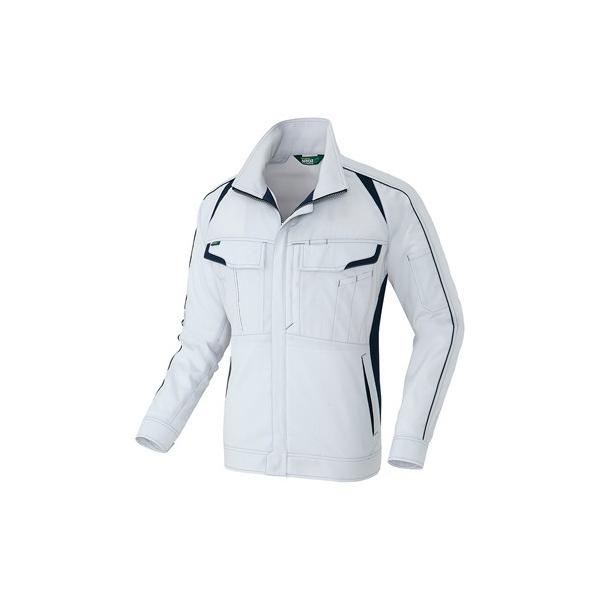 植物由来で環境に優しいエコマーク対応商品。 軽量ストレッチ生地を採用！ コメント 緯糸に抜群の軽量伸縮糸「東レ・ライトフィックス」を使用。 帯電防止規格JIS T8118 適合アイテム。 右胸ポケット部分と背中に反射パイピングを配置 ■材質...