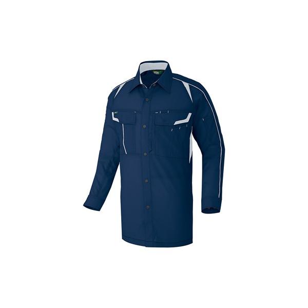 植物由来で環境に優しいエコマーク対応商品。 軽量ストレッチ生地を採用！ コメント 緯糸に抜群の軽量伸縮糸「東レ・ライトフィックス」を使用。 帯電防止規格JIS T8118 適合アイテム。 右胸ポケット部分と背中に反射パイピングを配置 ■材質...