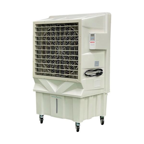 ■特徴 本体は軽量であり、ご使用場所を選びません。 家庭用コンセント100Vと水道があれば、どこでも使用可能です。 左右オートルーバー機能があり、ダイレクトに冷却したいところへ風を送ることができます。 ビギナーズモデルですが、UVライト（水...