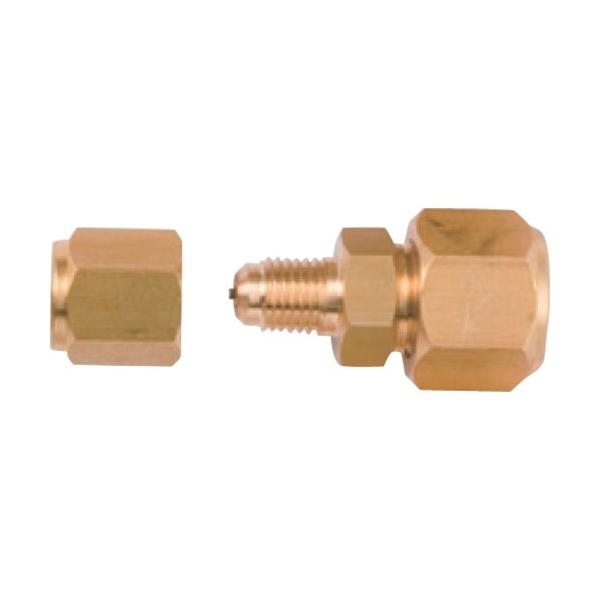 ■特徴 1/4フレア片側ムシ付気密試験用のフレアユニオンです。  ■用途 気密試験に。  ■付属品 フレアナット、シールキャップ   【入数】 1点 FS851C2