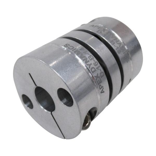 ■特徴 Bタイプは穴径φ2.5〜φ45まで対応してます。 キー溝仕様も有ります。 ■用途 工作機械・搬送装置・ロボット・アクチュエータ・各種自動機に。 ■仕様 シングルボルトタイプ ■材質 ハブ:アルミニウム / スペーサー:アルミニウム ...