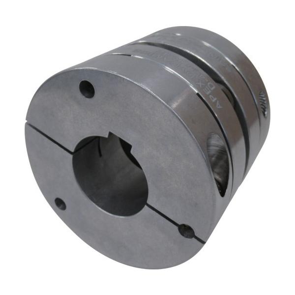 ■特徴 Cタイプは穴径φ15〜φ80まで対応してます。 キー溝仕様も有ります。 ■用途 工作機械・搬送装置・ロボット・アクチュエータ・各種自動機に。 ■仕様 ダブルボルトタイプ ■材質 ハブ:アルミニウム / スペーサー:アルミニウム / ...