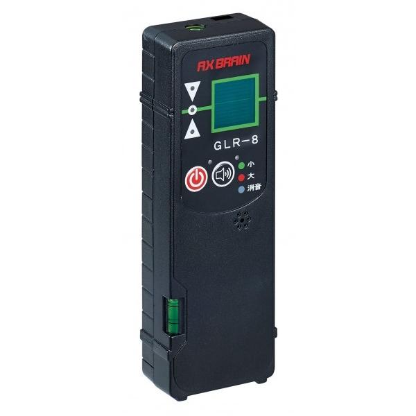 ラインの見にくい屋外や明るい場所でも墨出し作業可能！  受光距離 約25m 受光器  【サイズ】 51×150×26mm 【重量】 100g(電池含まず) 【付属品】 積層9V乾電池(テスト用)×1/専用バイス/ストラップ 【入数】 1台 ...