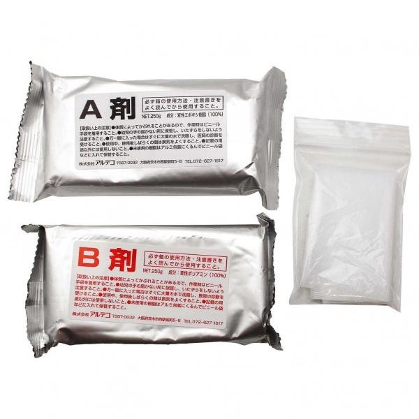 【商品説明】 必要な量を練るだけの簡単エポキシパテです。 ねんど状なので作業が簡単です。 ぬれた面でもしっかり固定できるので、水中・湿潤面にも使用できます。 補修後、水性・油性各種塗料での塗装が可能です。 【用途】 タイルやレンガの欠け割れ...