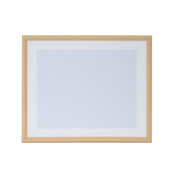 【特長】 ●シンプル&amp;ナチュラルな木製額縁です。 ●前面板にアクリル板を採用することで、従来品YM-3(前面板ガラス）と比較して軽量、安全性が向上しました。 【仕様】 ●素材:木製 ●台紙:Vカット台紙（1.0mm） ●前面板:透明...