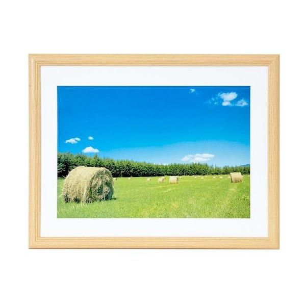 【特長】 ●シンプル&amp;ナチュラルな木製額縁です。 ●前面板にアクリル板を採用することで、従来品YM-3(前面板ガラス）と比較して軽量、安全性が向上しました。 【仕様】 ●素材:木製 ●台紙:Vカット台紙（1.0mm） ●前面板:透明...