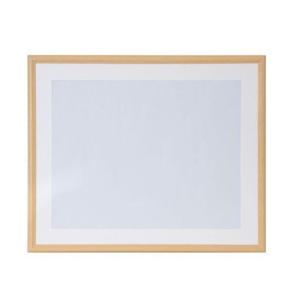 【特長】 ●シンプル&amp;ナチュラルな木製額縁です。 ●前面板にアクリル板を採用することで、従来品YM-3(前面板ガラス）と比較して軽量、安全性が向上しました。 【仕様】 ●素材:木製 ●台紙:Vカット台紙（1.0mm） ●前面板:透明...