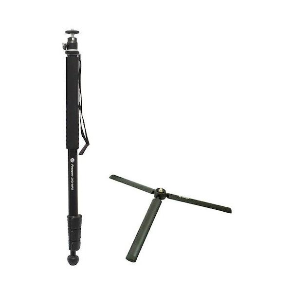 ■特徴 石突ゴムを外してサポート三脚が取り付け可能なセット品です。  ■仕様 アルミ一脚とサポート三脚のセット 4段    【入数】 1点 DIGIMPS