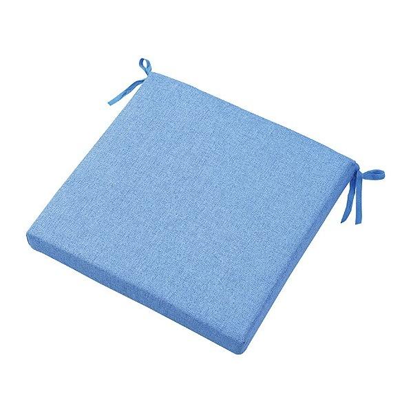 車いす用クッションに最適 デスクチェア・食卓チェアに使えますカバー洗濯可能(手洗い)   【サイズ】 400x400x50mm 【カラー】 ブルー 【入数】 1個 51935