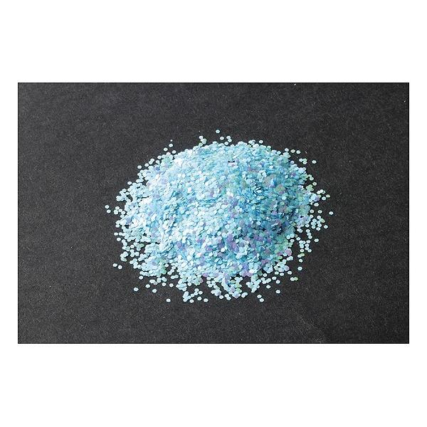 約1mmの六角形の形をしたオーロララメ粉グリッターです。 ネイルに使ったり、レジンやスライムなどに封入すると、キラキラ輝きます。  【サイズ】 約1mm 【入数】 1個 93126