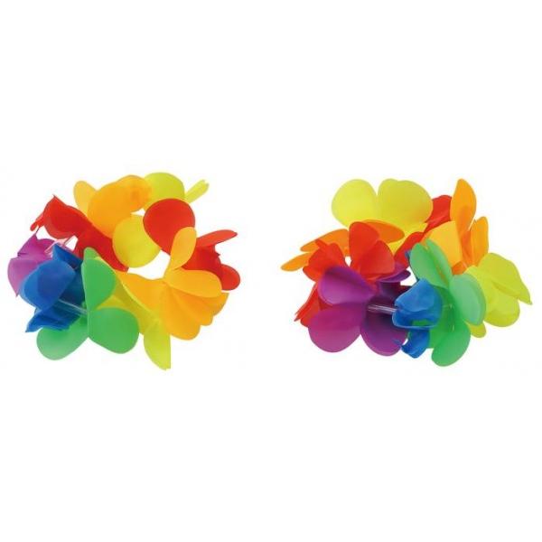 きれいで大きな花びらのうでわ遠目からでもよく目立つ人気の大サイズ※実際の色とは異なる場合がございます。  【サイズ】 約φ130×高さ70mm 【入数】 1個 3078