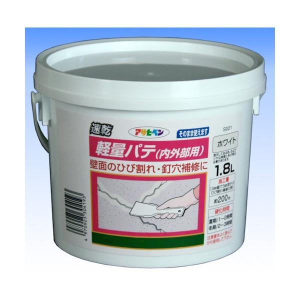 (特長) ●屋内外で使用でき、軽量で収縮がない速乾タイプです。 ●取り扱いが簡単で、研磨性に優れています。 ●補修後、水性塗料・油性塗料が塗れます。 (用途) ●屋内外の壁面(プラスター、スタッコ、木部)などのひび割れ、釘穴(深さ2cm以下...
