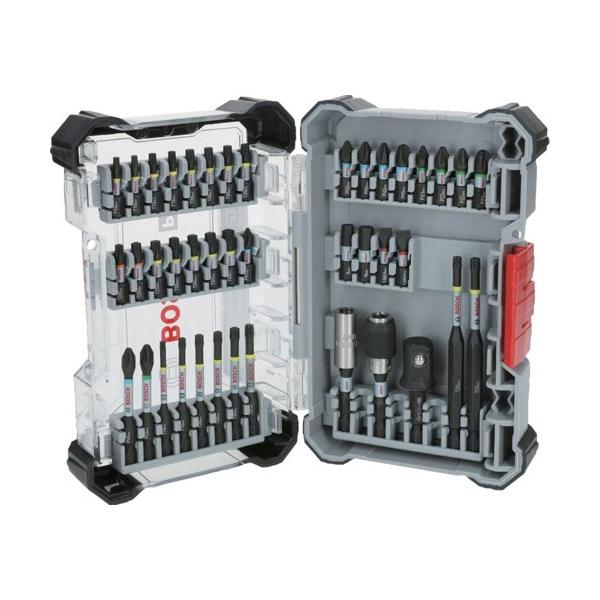 六角軸6.35mm、9mm溝シャンク対応、ボッシュのフレキシブクリック7in1システムに最適 【特長】 ●六角軸6.35mm 9mm溝シャンク 【仕様】 ●41ピース入りドライバービットセット ●9mm溝シャンク ●6.35mm軸 【用途】...