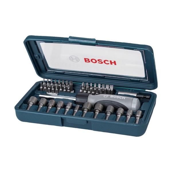 手締めでも電動工具でも使える便利なビット&amp;ソケットセット 【特長】 ●様々なサイズ、種類のネジ・ボルト・ナット締めに使用できます ●電動工具でも、手締めでも使用可能 【仕様】 ●46pc入り ●9mm溝シャンク ●6.35mm軸 【...