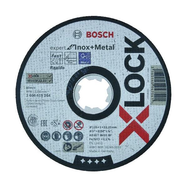 ■特徴 ボッシュ新・砥石交換システム「X-LOCK」対応です。 バリや焼けの無い、クリーンな切断です。  ■用途 鉄、ステンレスの切断作業に。  ■材質 褐色アルミナAS60TBF   【サイズ】 125×1.0 【入数】 1個 26086...