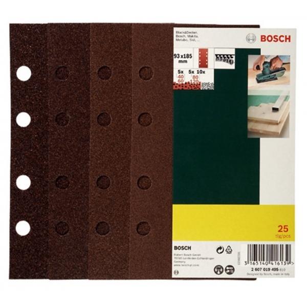 マジック式吸じん用穴あきサンディングペーパーです。スイス産で安心の高品質。 【用途】軟硬木材、金属のサンディング 【材質】紙、砥粒 【セット内容】サンディングシート25枚(＃40X5枚、＃60X5枚、＃80X5枚、#120X10枚)   【...