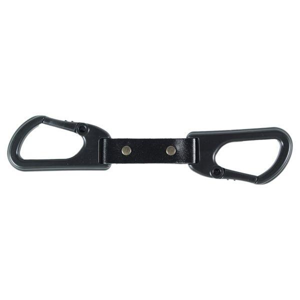 【特長】 接続ベルトに革を使った小物ホルダー。  【用途】 小物の携帯吊り下げや、手袋・タオルの携帯におすすめです。  【注意事項】 ご使用上の注意をご使用前に必ずお読みください。  【仕様】 ・サイズ（mm）:180×35×15 ・質量（...