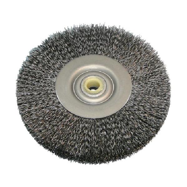 商品画像はイメージ画像です。実際とは異なる場合がございます。 ■特徴 スタンダード品質でリーズナブルなホイルブラシ 米国の国家規格(ANSI）に基づいて、破壊試験を実施し、最高回転数を設定しています。 プレス方式製造のため安定性のある回転で...