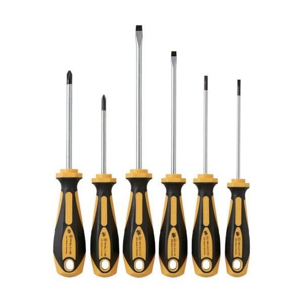 ■特徴 クッション性の高いラバーグリップ・二重形成ハンドルを採用しています。 硬度とトルク値はドイツDIN規格及びISO基準以上です。 ブレードを差し込んでの強力な締め付け作業も可能です。 作業中に回転しないようにデザインされています。  ...