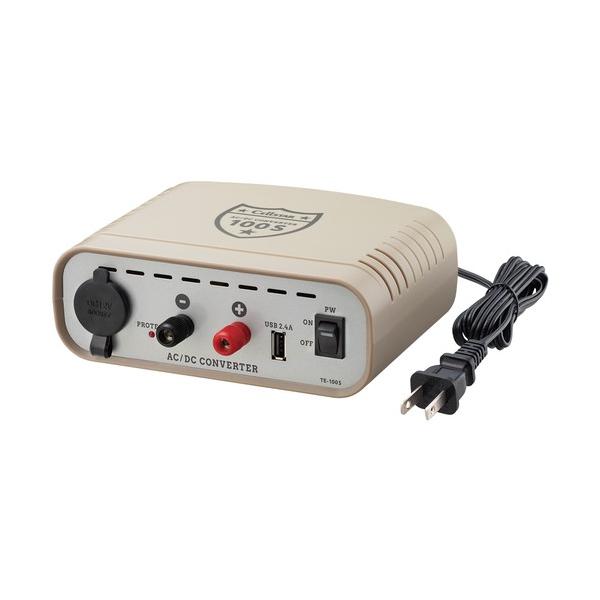 ■特徴 100Vを12Vに変換するACDCホーム電源です。 ■用途 AC100VからDC12Vの変換に。 ■仕様 出力電流:10A 定格出力5A 2系統DC出力端子 スイッチング方式定電圧回路内蔵 3重安全保護回路内蔵 ■材質 パネル＝アル...