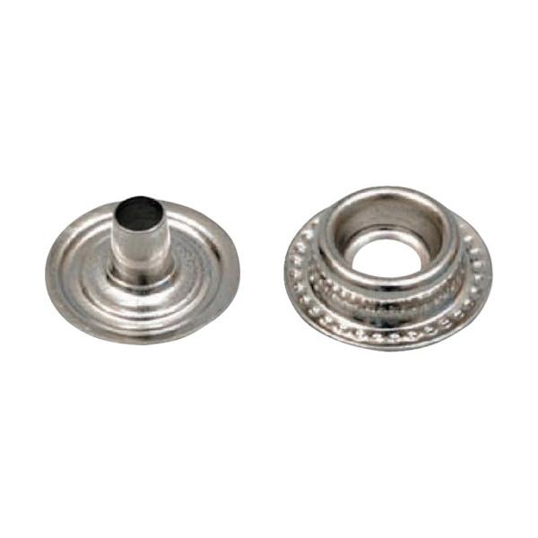 ●テーブルマット設置用スナップです。 ●取り付けには、加工(マットの穴あけ、かしめ)が必要になります。 ●スナップ径:10mm   【サイズ】 φ15×4mm 【入数】 1組 000445200141