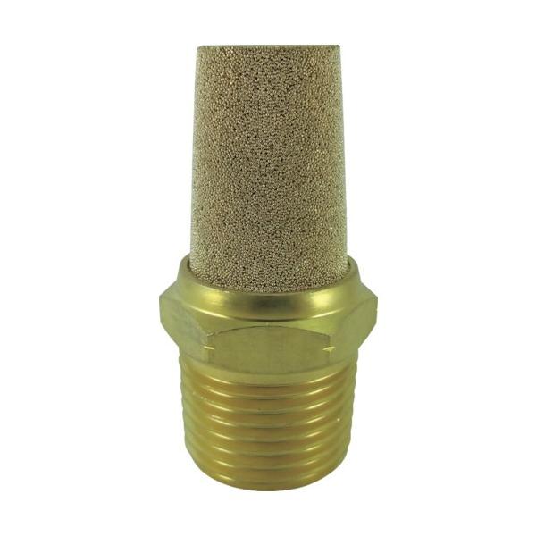 ■特徴 コンパクト設計で、狭い場所にも取り付け可能です。  ■仕様 使用圧力：1MPa 流体温度：5〜150℃ 最高温度範囲：1.6〜150℃ 保証耐圧力：2MPa  ■材質 本体：真鍮 エレメント：黄銅焼結体 ●減音量(dB):20以上 ...