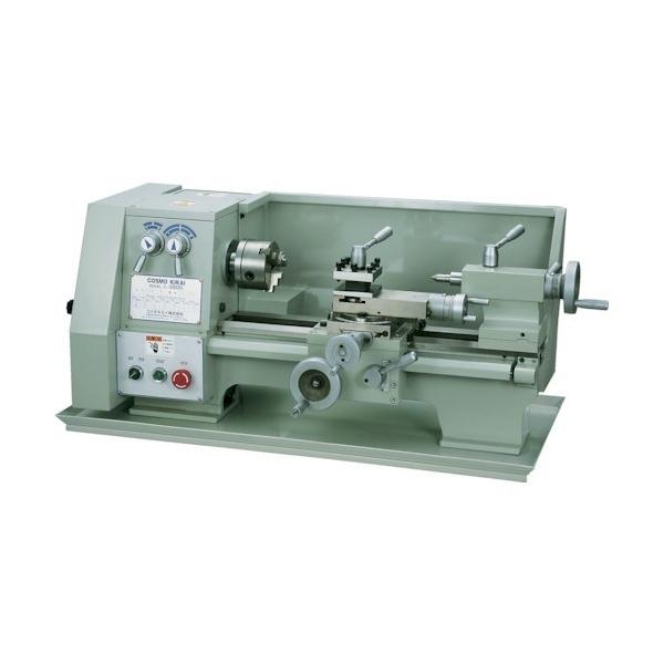 ■特徴 主軸はギアー駆動になっている為、動力伝達率が良くロスがありません。 自動横送り装置（左右）が標準装備です。 モーターは単相100V300W標準装備です。 4インチスクロールチャック（90φ）が標準装備です。 ベッドは鋳鉄摺動面研磨の...