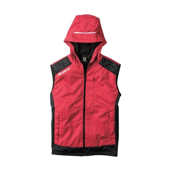 ■特徴 動きやすいストレッチ素材×風を通さない防風素材×肌離れが良くドライタッチなメッシュ素材の3層ボンディングです。  ■仕様 裏ボンディングメッシュ   【サイズ】 3L 【カラー】 レッド×ブラック 【入数】 1点 G2359203L