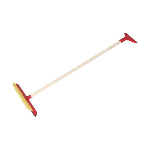 除雪作業用商品 ブラシ・ワイパー・アイススクレーパーの3種類の使用ができます。 注意 季節限定販売の為、在庫が無くなり次第完売となる場合がございます。 寸法(mm):990×300×130   【カラー】 赤×黄 【入数】 1点 WT126