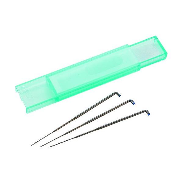 ■特徴 羊毛が速く固まる針で、作業性がアップします 。 速く固まるヒミツは、バーブ（繊維を絡めるとげ）が針先に密集しているので、短いストロークで全てのバーブを使用できます。 羊毛刺しゅうの輪郭を刺す時や、立体羊毛フェルトの模様・へこみ付けに...