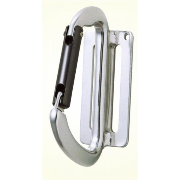 軽量で強靭な鍛造アルミフックになります。 用途 建築・建設作業用の工具差し。 アルミ鍛造品 タイプ:カラビナ 適合ベルト幅(mm):60   【カラー】 シルバー 【重量】 90G 【入数】 1丁 【原産国】 日本製 01496