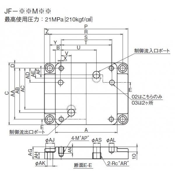 【商品説明】  ●サブプレート(電磁操作弁用)です。   【商品スペック】  ●形式:サブプレート(電磁操作弁用)  【画像特記事項】  ●JF用サブプレートシリーズ画像です。  【入数】 1PC