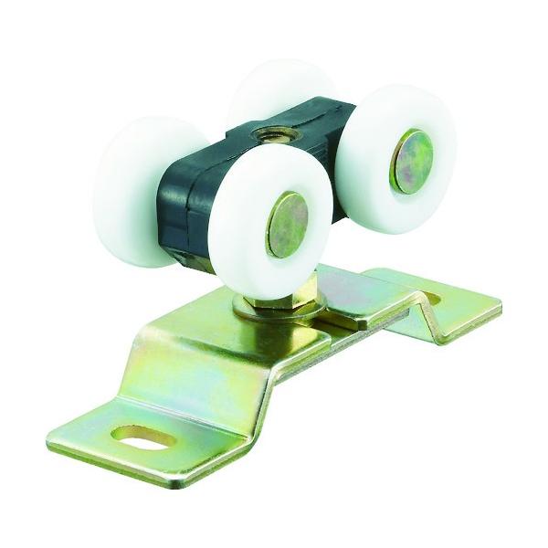 直線レールに使う車として。 車径:22mm 適合レール:10A-R 耐荷重(kg/個):15 戸車直径(mm):22 セット内容 取付用トラスタッピンねじ呼び径5×25(2本付）   【入数】 1個 SD104WPC