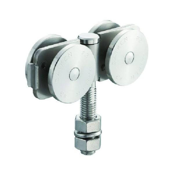 商品画像はイメージ画像です。実際とは異なる場合がございます。 ■特徴 車軸をベアリングで受ける事で扉を軽く開閉できます。  ■仕様 扉重量150kg(2個吊り)  ■材質 ステンレス（SUS304) ●耐荷重(kg/個):75 ●適用レール...