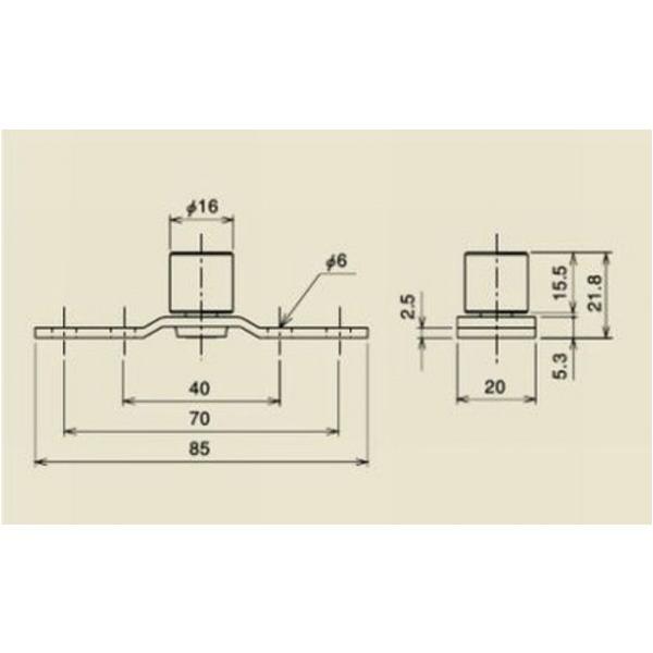 オリジナル万能スパナです。※サイズは図面参照  【重量】 40g 【材質】本体：SUS304 ローラ：ポリアセタール 軸：SS(メッキ) SD15GRO