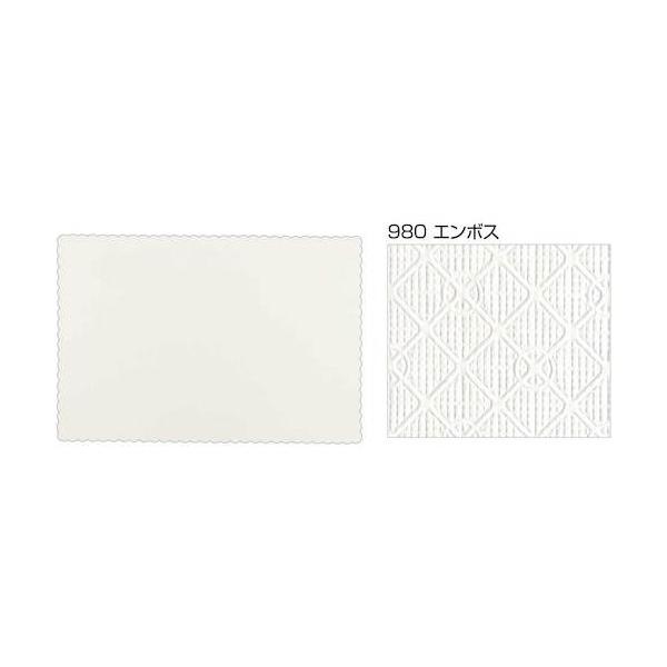 ■特徴 周囲を山型抜き加工・表面エンボス加工をしています。  ■用途 飲食店用の使い捨てテーブルマットとして。  ■仕様 255×375  ■材質 紙（エンボス加工有り）   【入数】 1点 220600