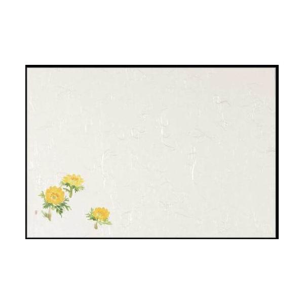 ■特徴 銀龍和紙に季節の花柄を描いたテーブルマットです。  ■用途 飲食店用の使い捨てテーブルマットとして。  ■仕様 260×380  ■材質 銀龍和紙＜６０＞  【入数】 1点 222363