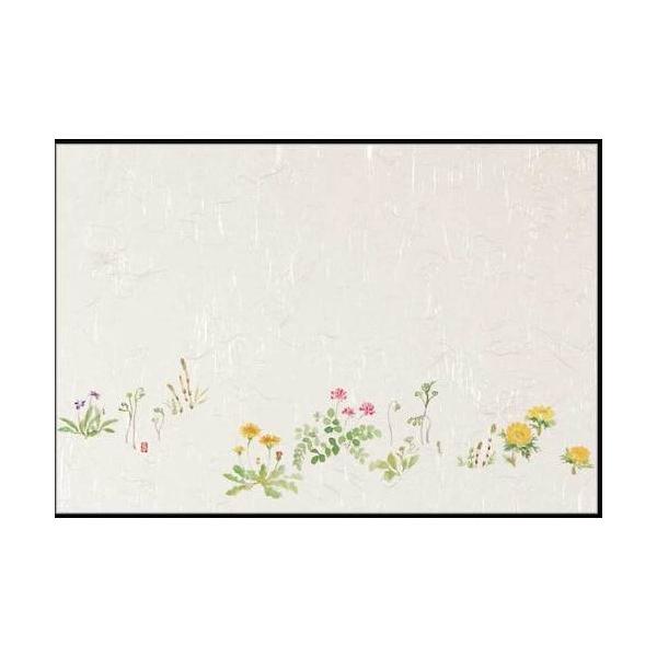 ■特徴 銀龍和紙に季節の花柄を描いたテーブルマットです。  ■用途 飲食店用の使い捨てテーブルマットとして。  ■仕様 260×380  ■材質 銀龍和紙＜６０＞  【入数】 1点 222366