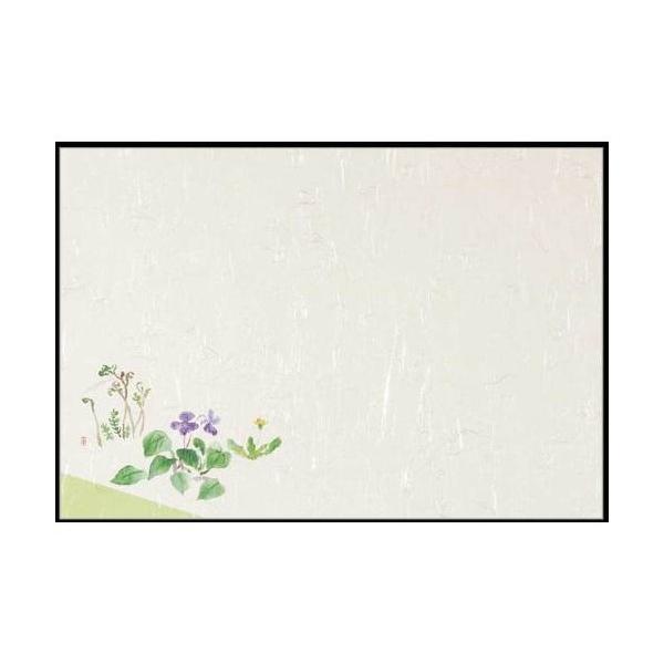■特徴 銀龍和紙に季節の花柄を描いたテーブルマットです。  ■用途 飲食店用の使い捨てテーブルマットとして。  ■仕様 260×380  ■材質 銀龍和紙＜６０＞   【入数】 1点 222367