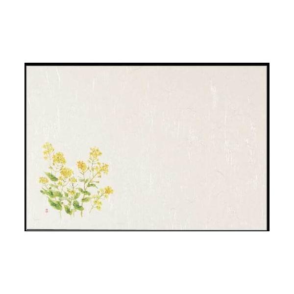 ■特徴 銀龍和紙に季節の花柄を描いたテーブルマットです。  ■用途 飲食店用の使い捨てテーブルマットとして。  ■仕様 260×380  ■材質 銀龍和紙＜６０＞   【入数】 1点 222368